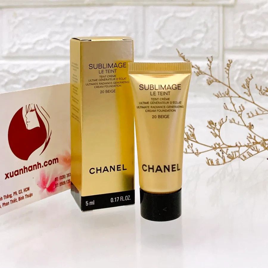 Kem nền Chanel Sublimage Le Teint Ultimate Radiance Generating lì mịn, bền màu - 5ml (THANH LÝ)